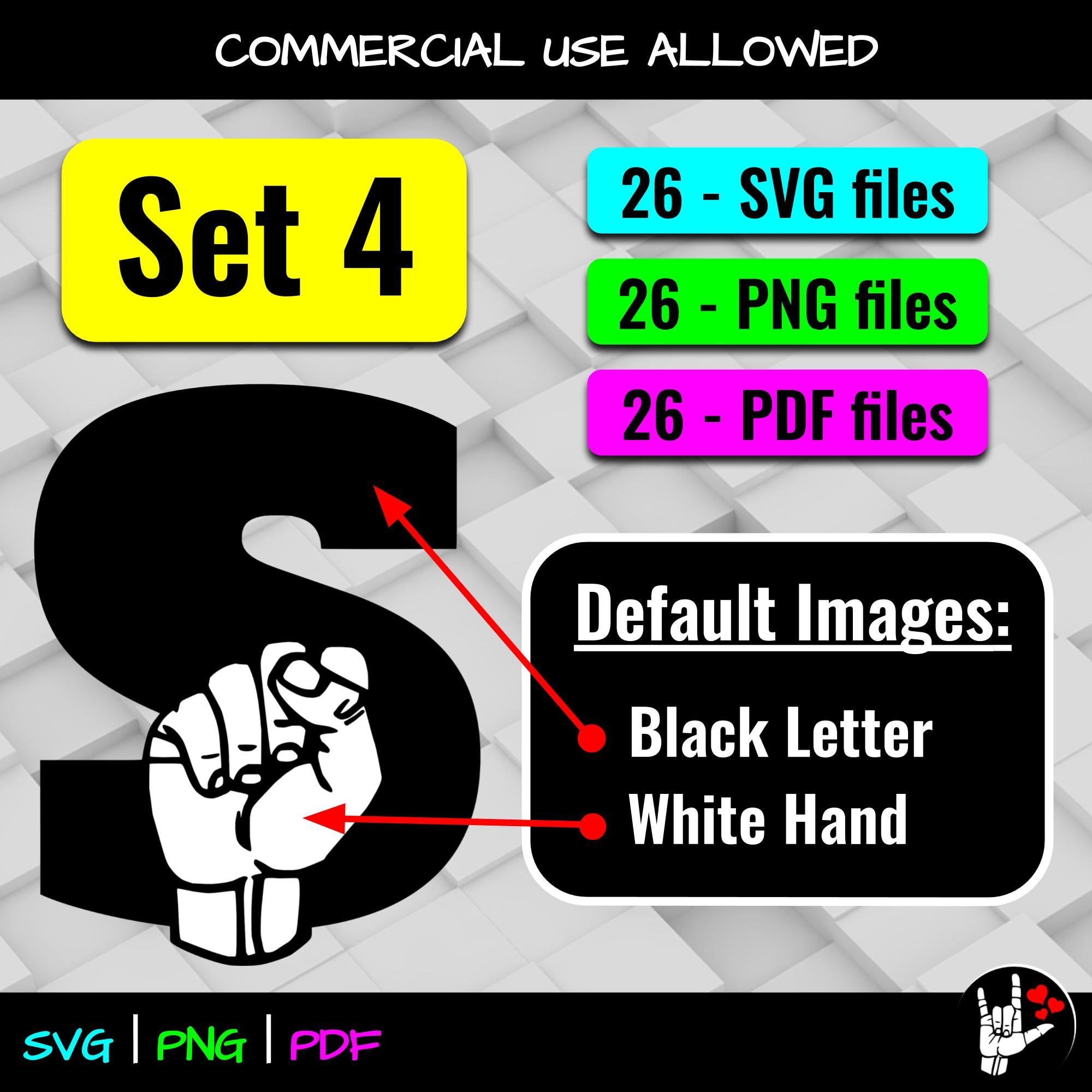 ASL SVG Bundle Sign Language Alphabet ASL Alphabet - Etsy