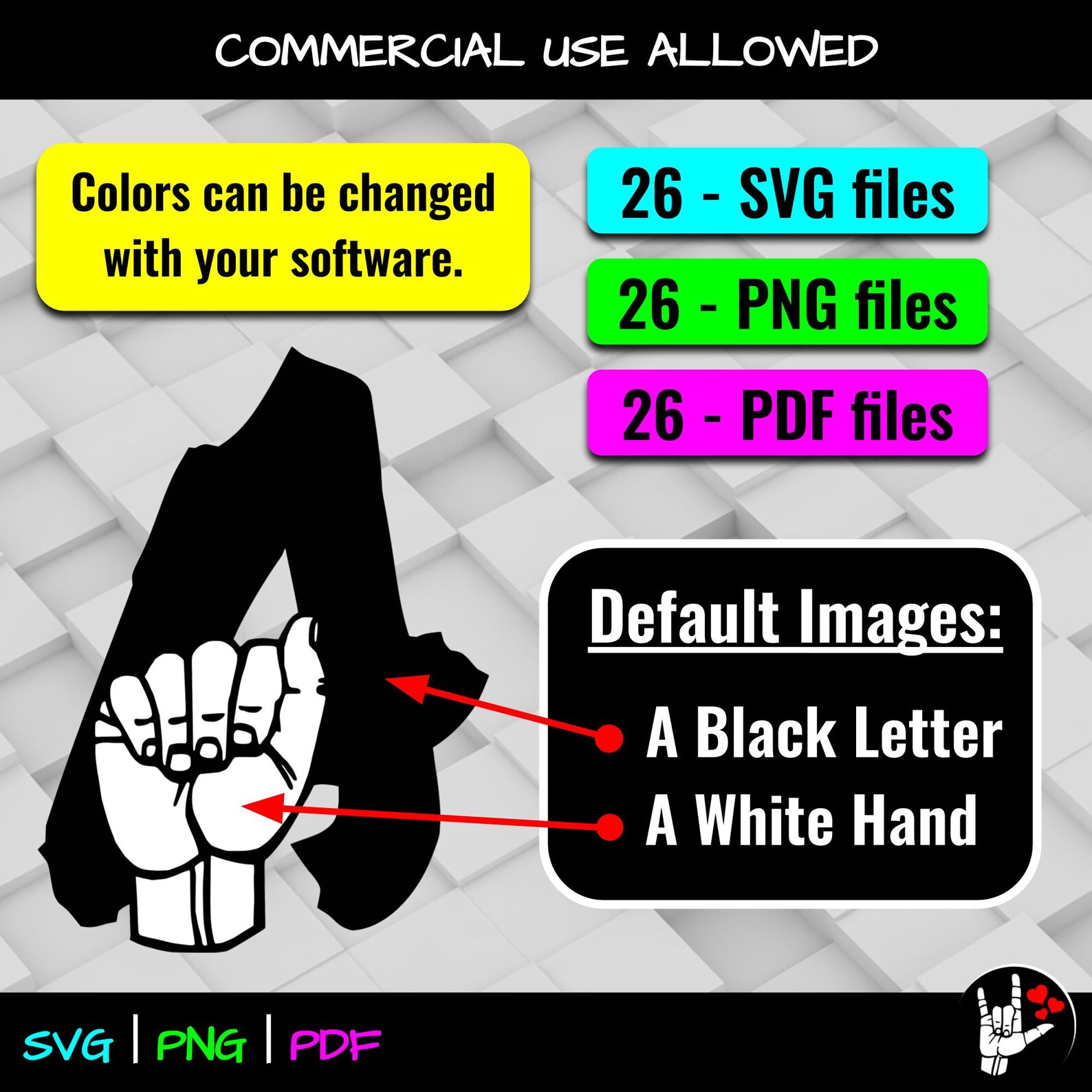 ASL SVG Sign Language Alphabet SVG American Sign Language - Etsy