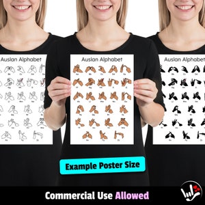 Auslan Alphabet Chart • Australian Sign Language Abcs (digital Download ...