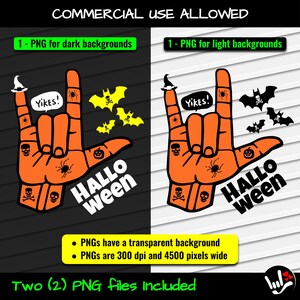 ASL Ily PNG • Halloween Yikes • Sign Language Png Clipart • American ...