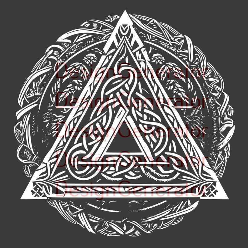 8 Valknut Viking Symbol SVG and PNG Bundle – Norse Mythology Digital ...