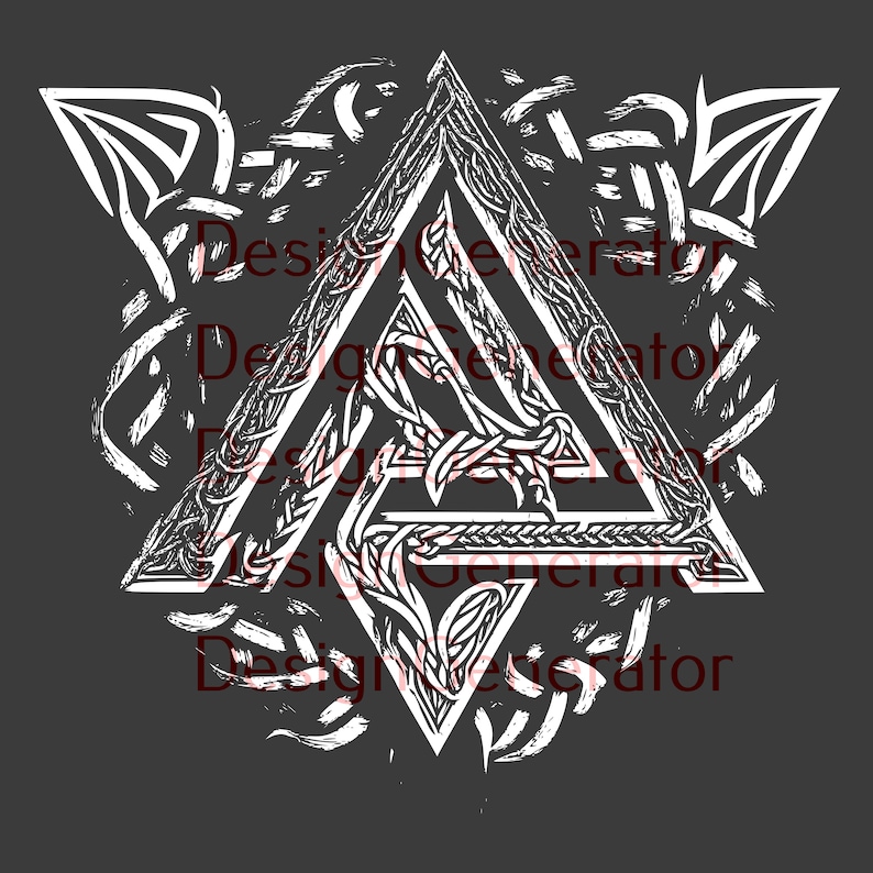 8 Valknut Viking Symbol SVG and PNG Bundle – Norse Mythology Digital ...