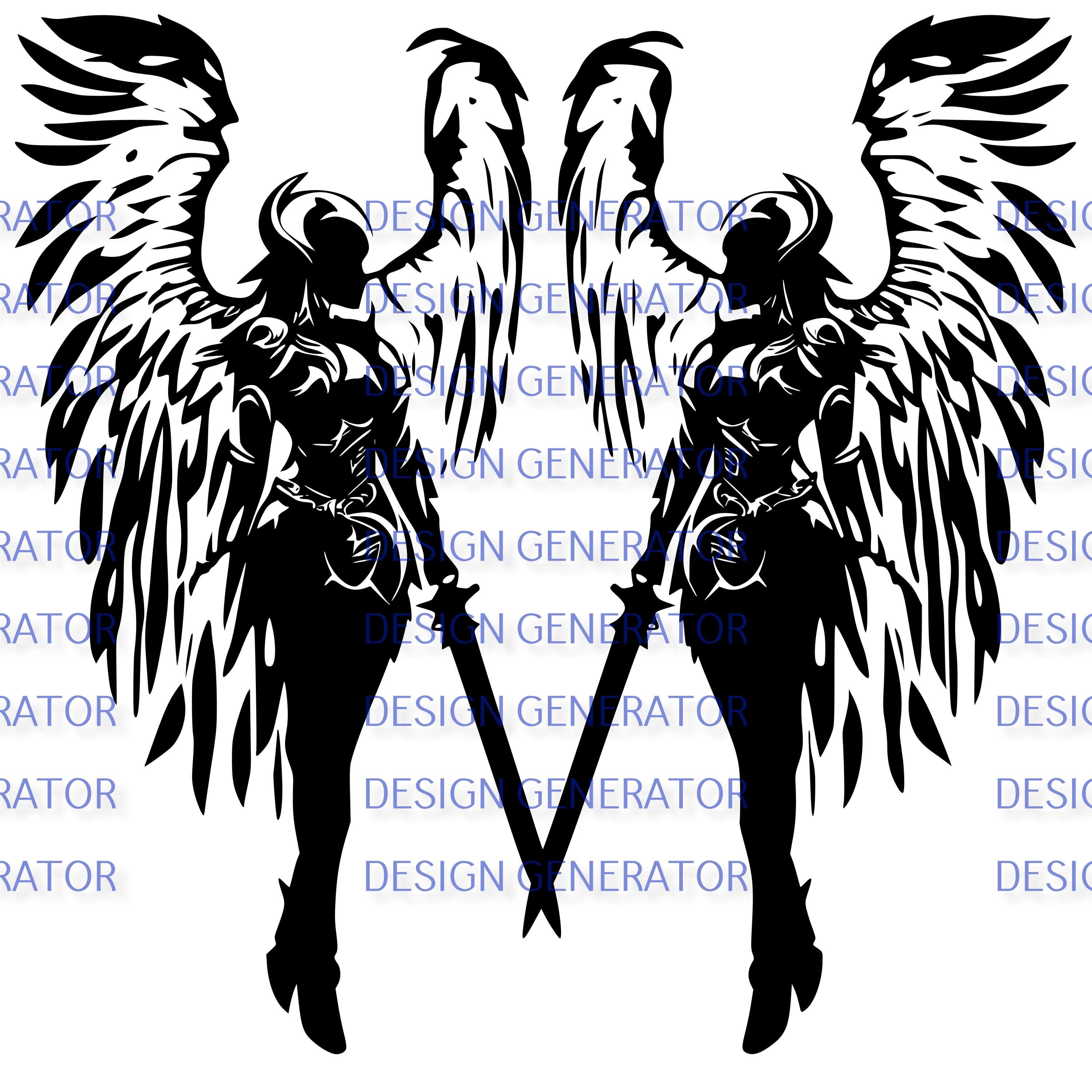 13 Valkyrie SVG and PNG Bundle – Norse Warrior Goddess Digital Files ...