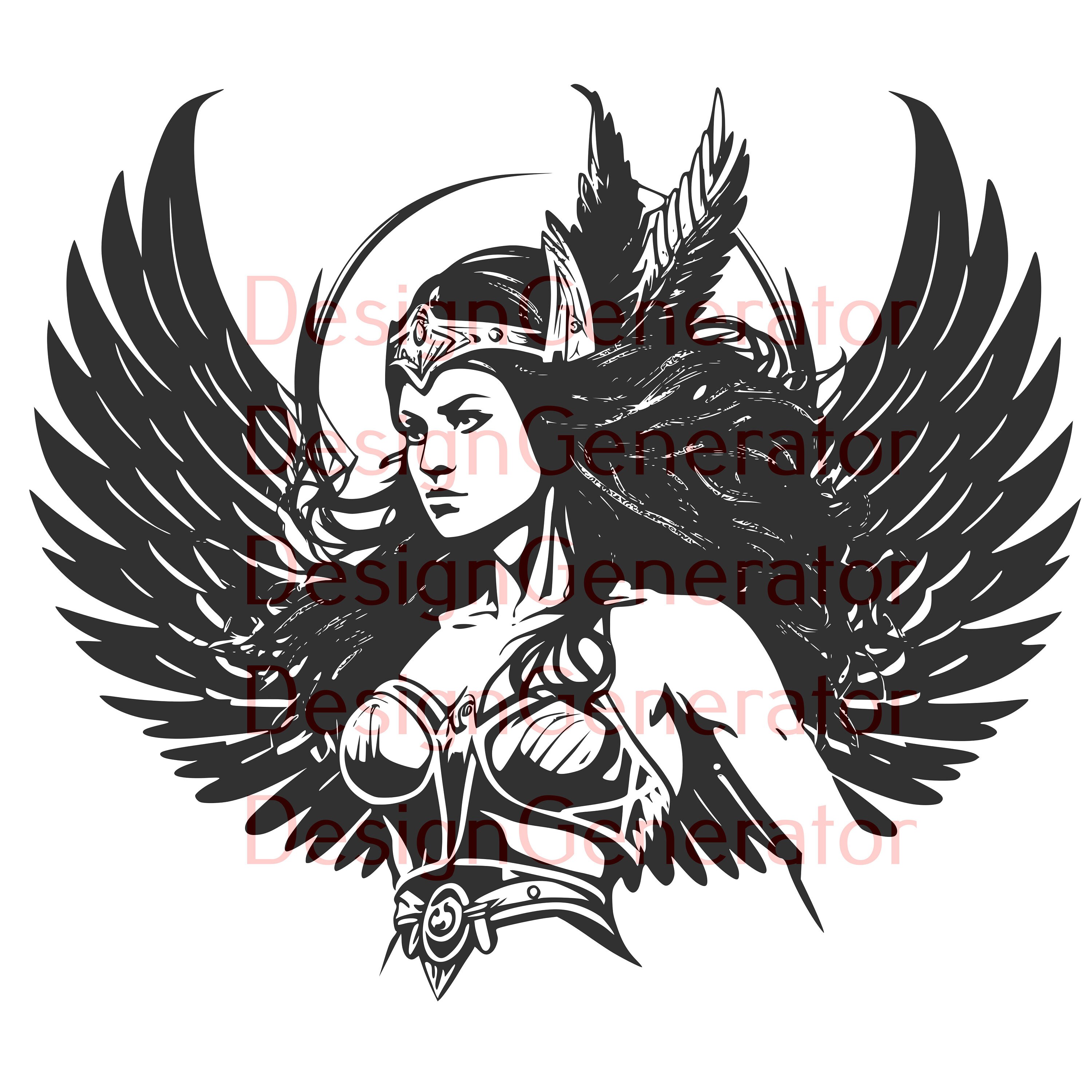 11 Valkyrie SVG and PNG Bundle – Norse Warrior Goddess Digital Files ...