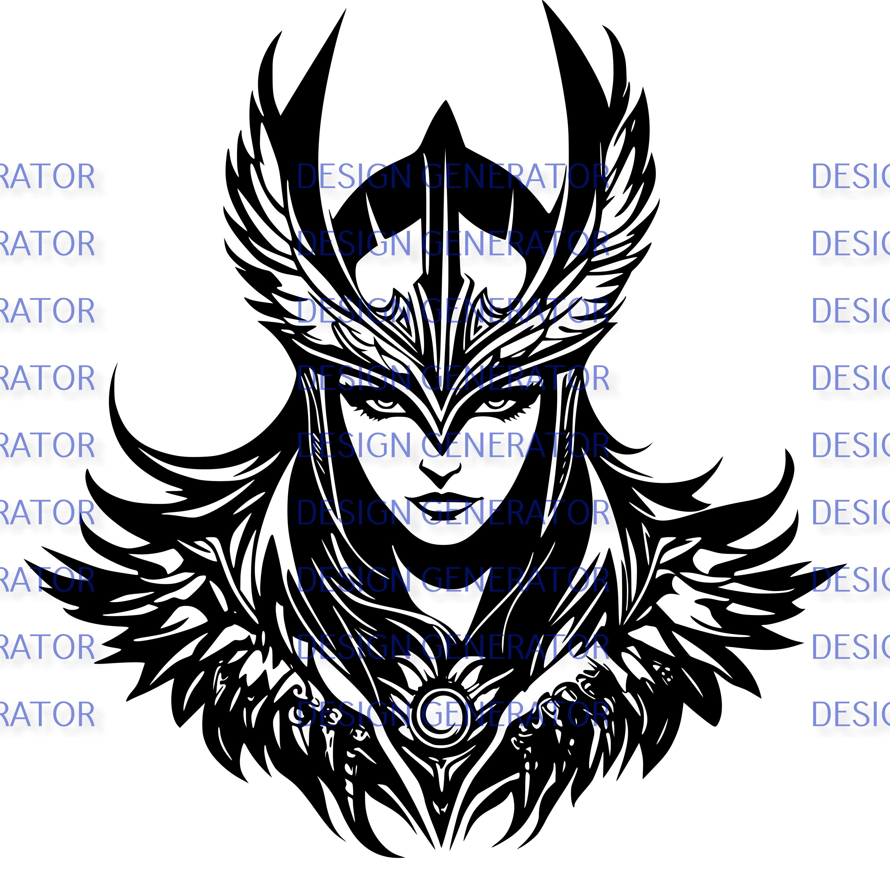 12 Valkyrie SVG and PNG Bundle – Norse Warrior Goddess Digital Files ...