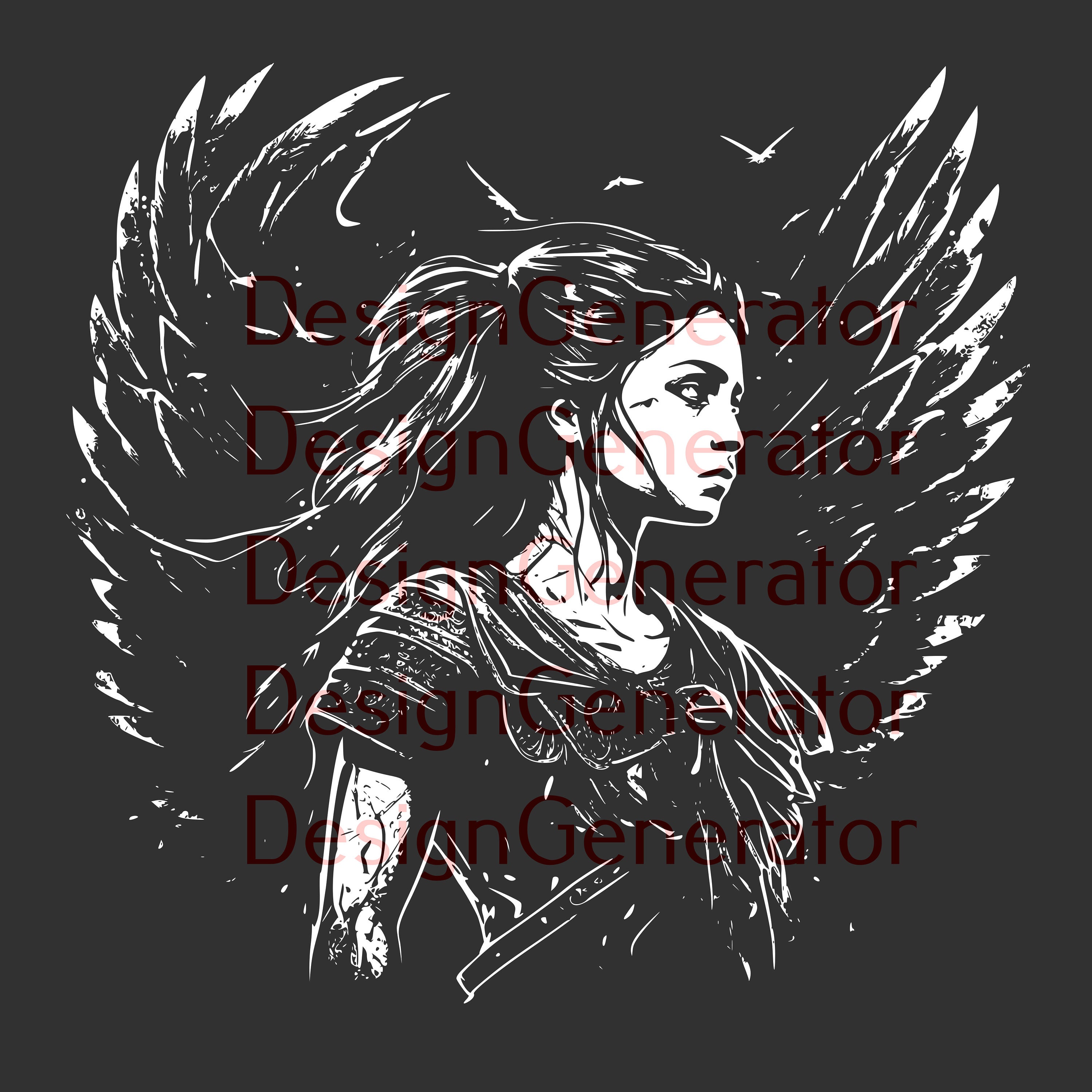11 Valkyrie SVG and PNG Bundle – Norse Warrior Goddess Digital Files ...