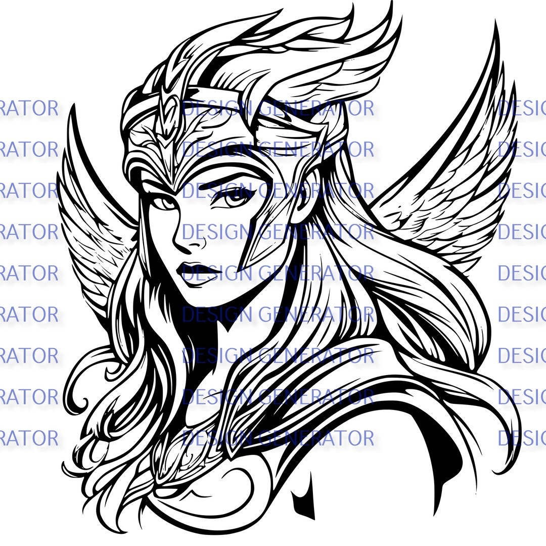 12 Valkyrie SVG and PNG Bundle – Norse Warrior Goddess Digital Files ...