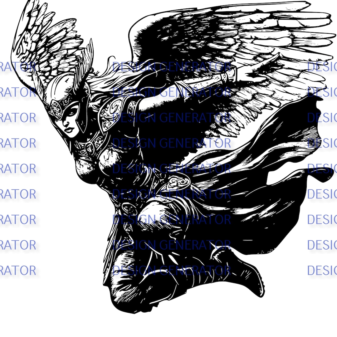 13 Valkyrie SVG and PNG Bundle – Norse Warrior Goddess Digital Files ...