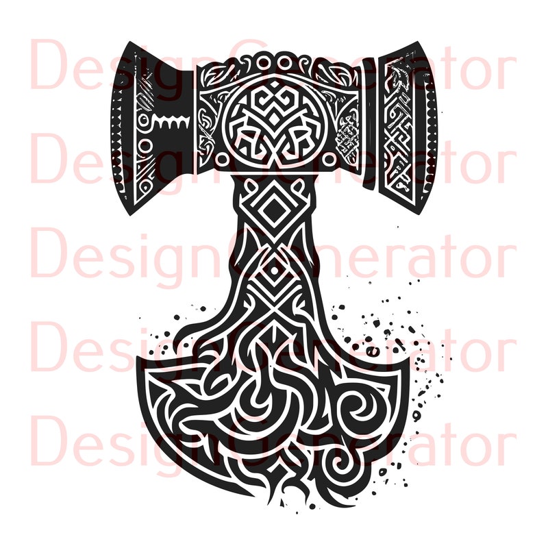 Mjolnir Svg - Etsy