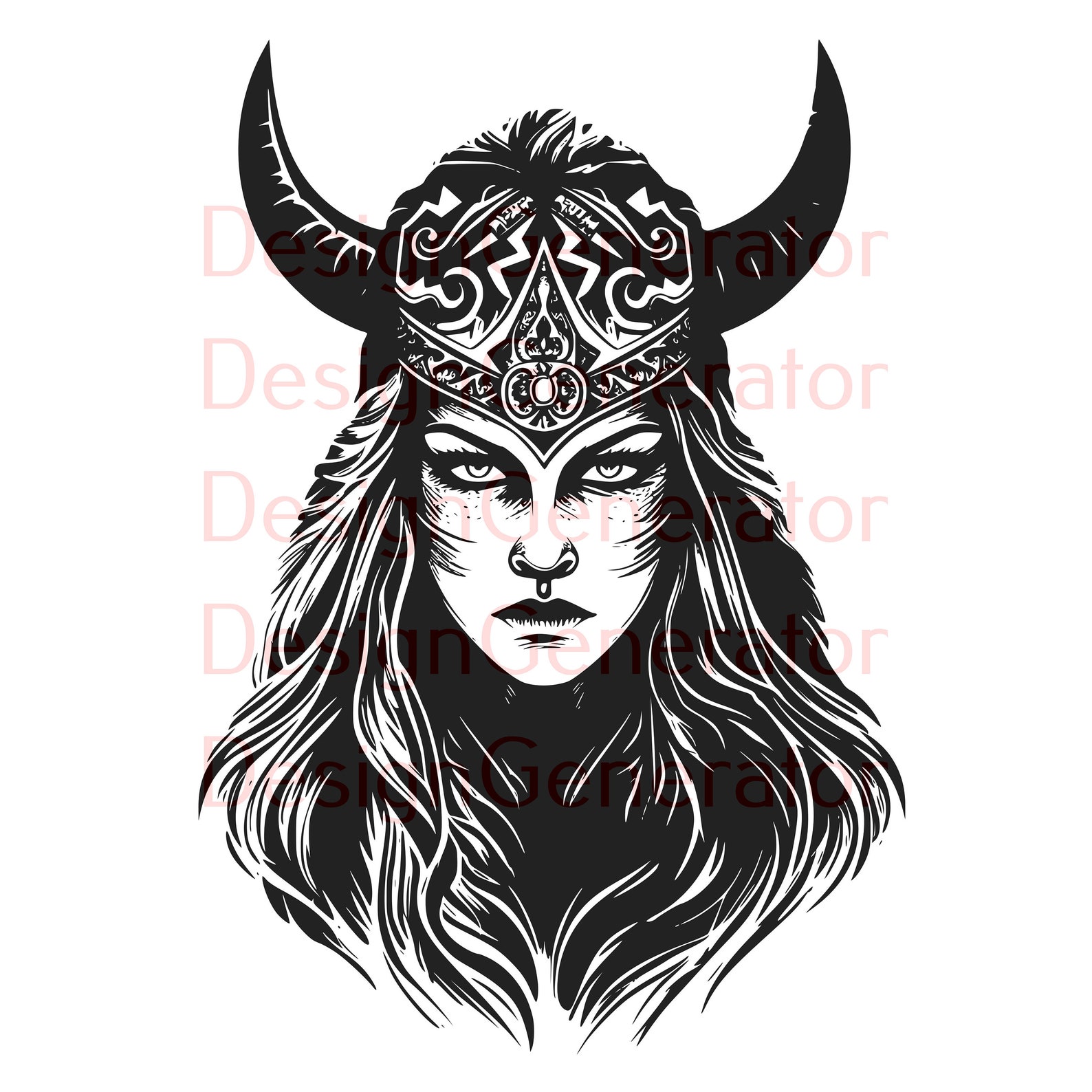 11-Weiblicher Wikinger-Krieger-Svg-Bundle, 11 weiblicher Wikinger ...