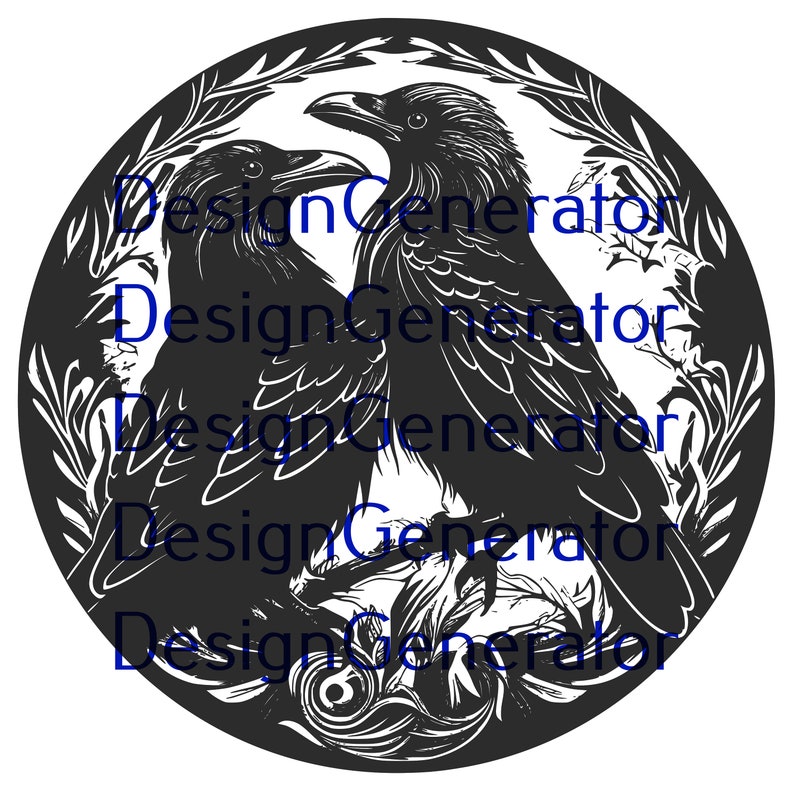 13 Odin's Ravens hugin and Mugin SVG and PNG Bundle - Etsy