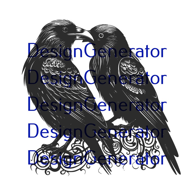 13 Odin's Ravens SVG and PNG Bundle – Hugin and Munin Norse Mythology ...