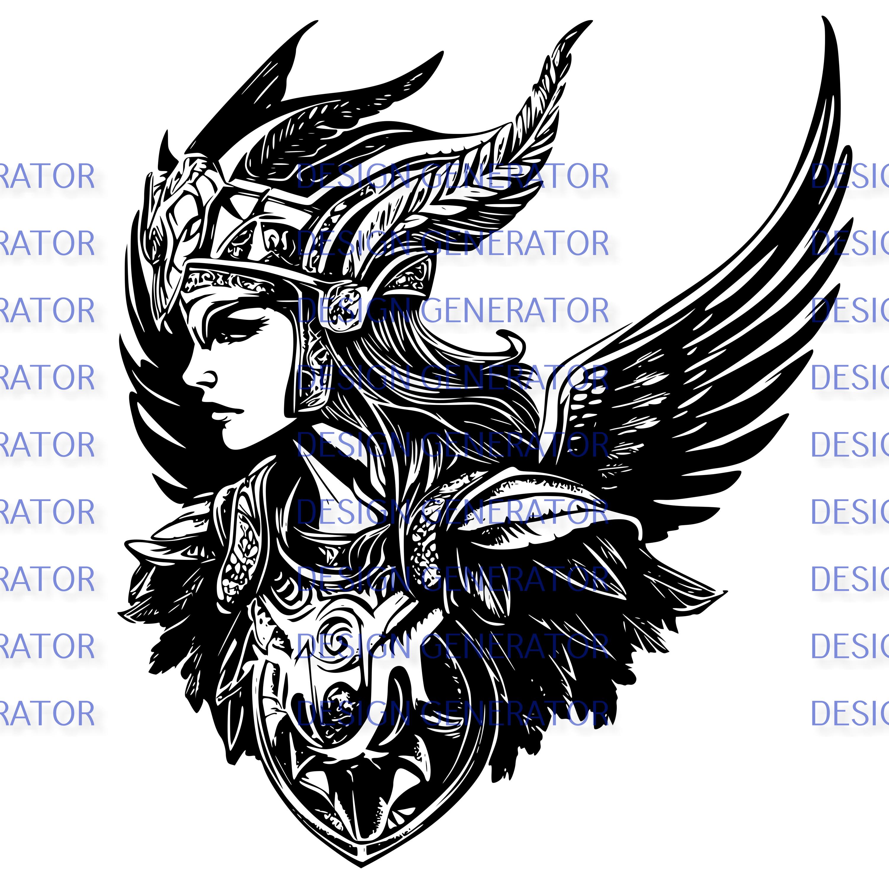 13 Valkyrie SVG and PNG Bundle – Norse Warrior Goddess Digital Files ...
