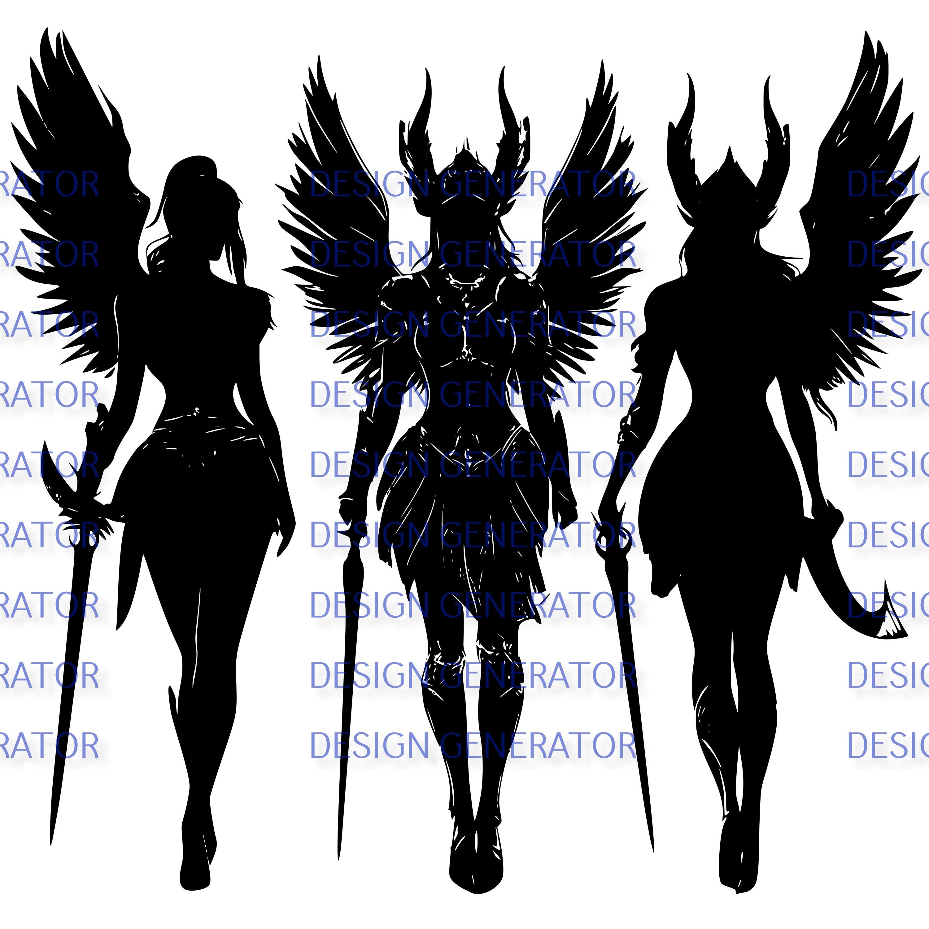 13 Valkyrie SVG and PNG Bundle – Norse Warrior Goddess Digital Files ...