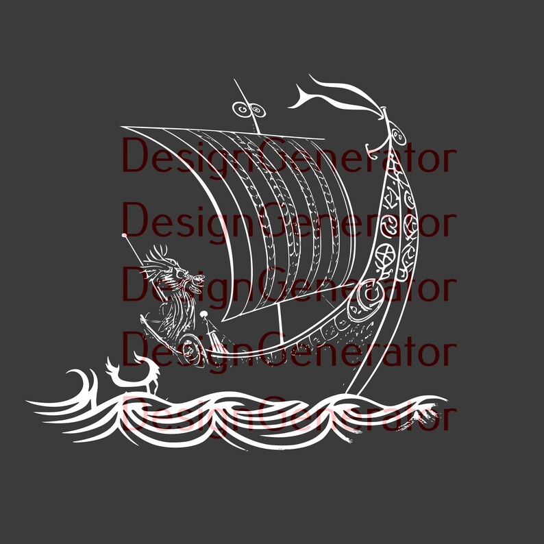 12 Viking Ship SVG and PNG Bundle – Norse Drakkar Longship Digital ...