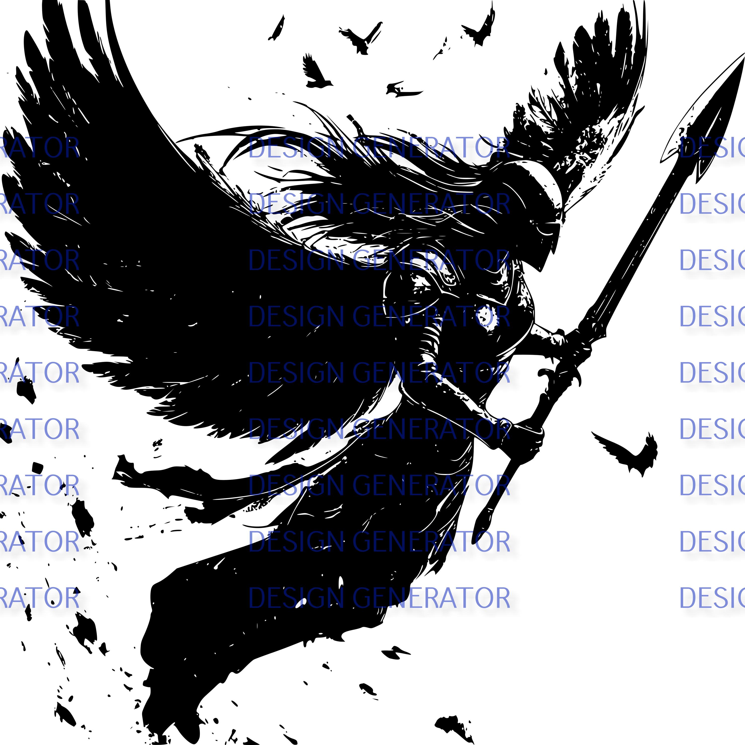 13 Valkyrie SVG and PNG Bundle – Norse Warrior Goddess Digital Files ...