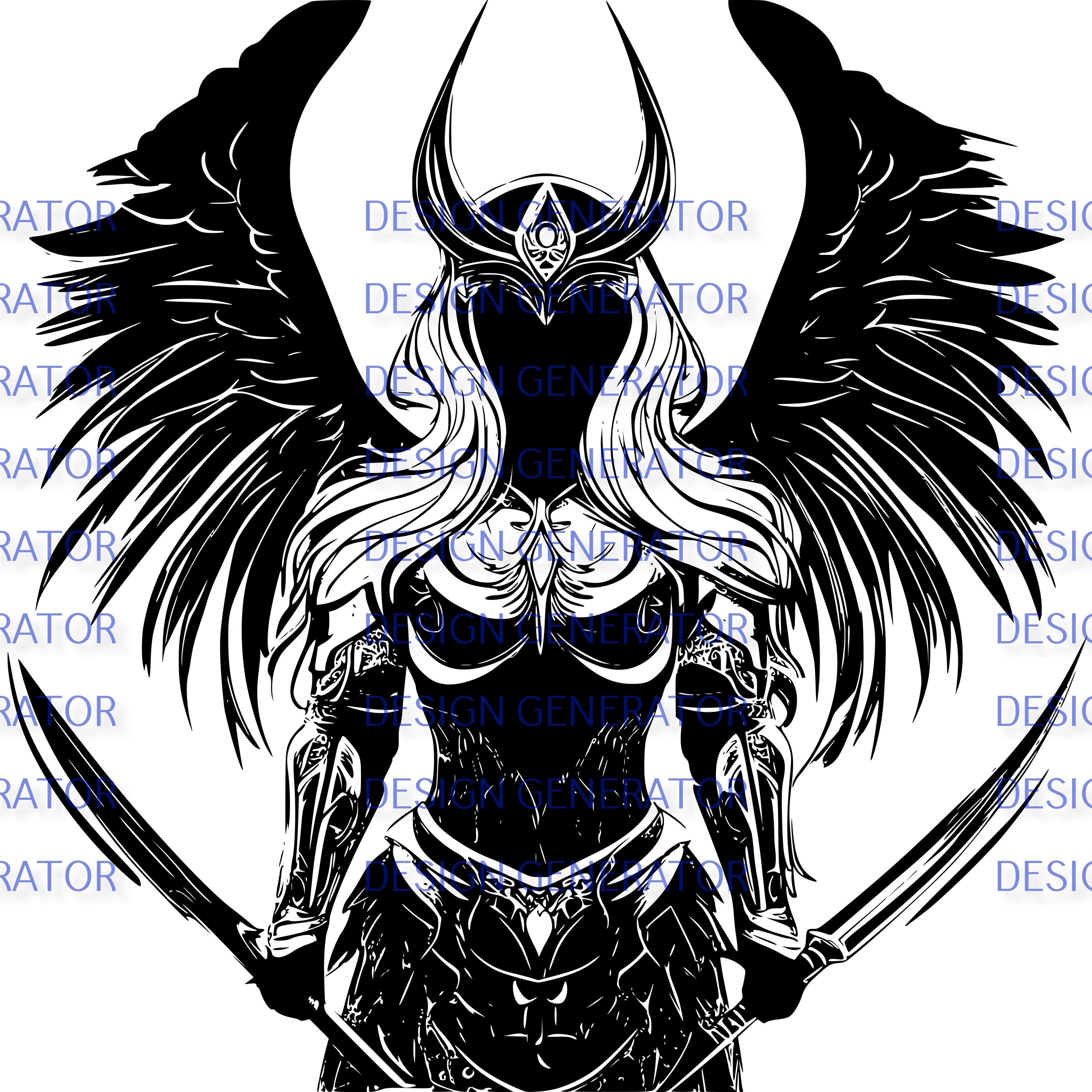 12 Valkyrie SVG and PNG Bundle – Norse Warrior Goddess Digital Files ...