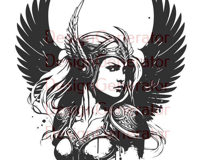 12 Valkyrie SVG and PNG Bundle – Norse Warrior Goddess Digital Files ...