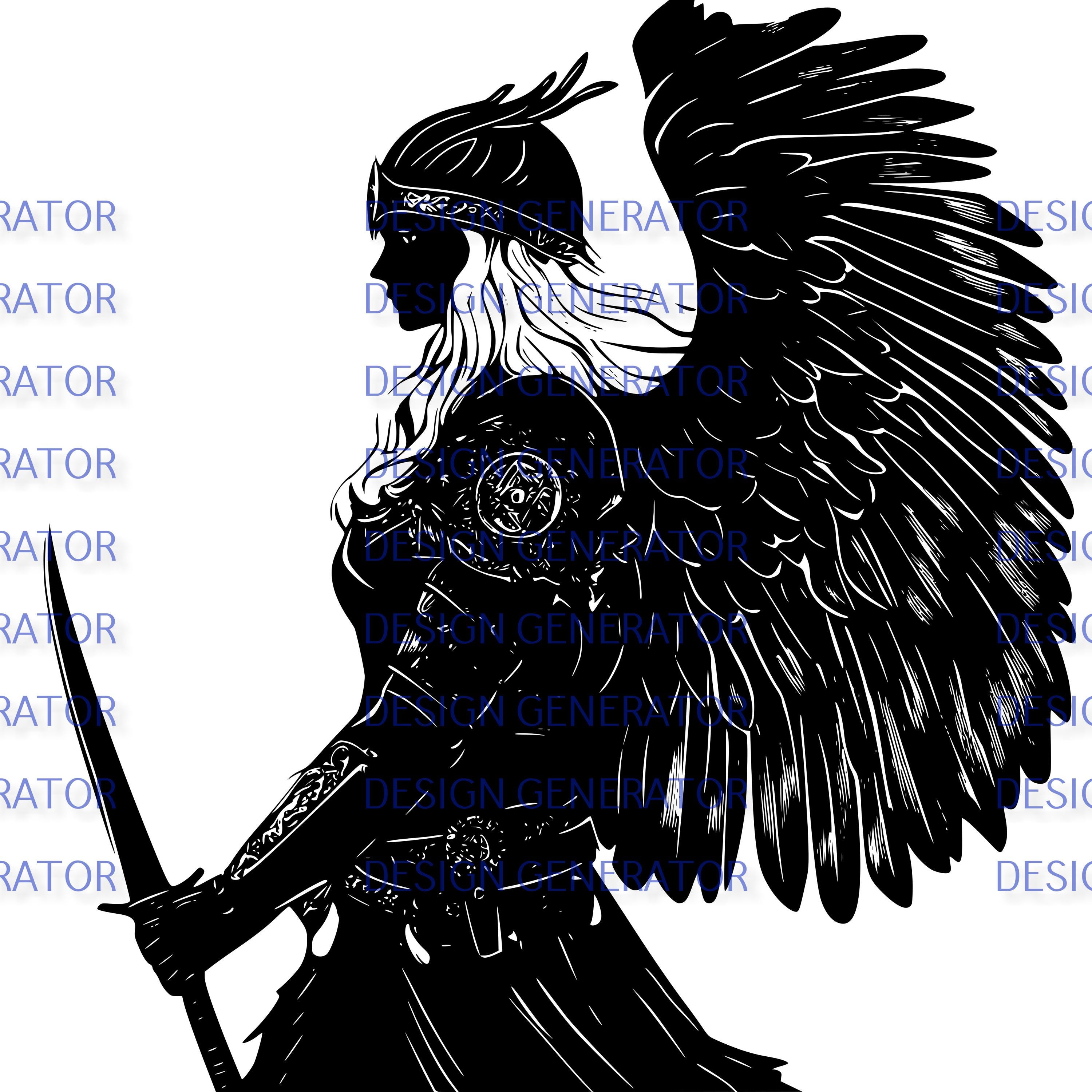 13 Valkyrie SVG and PNG Bundle – Norse Warrior Goddess Digital Files ...