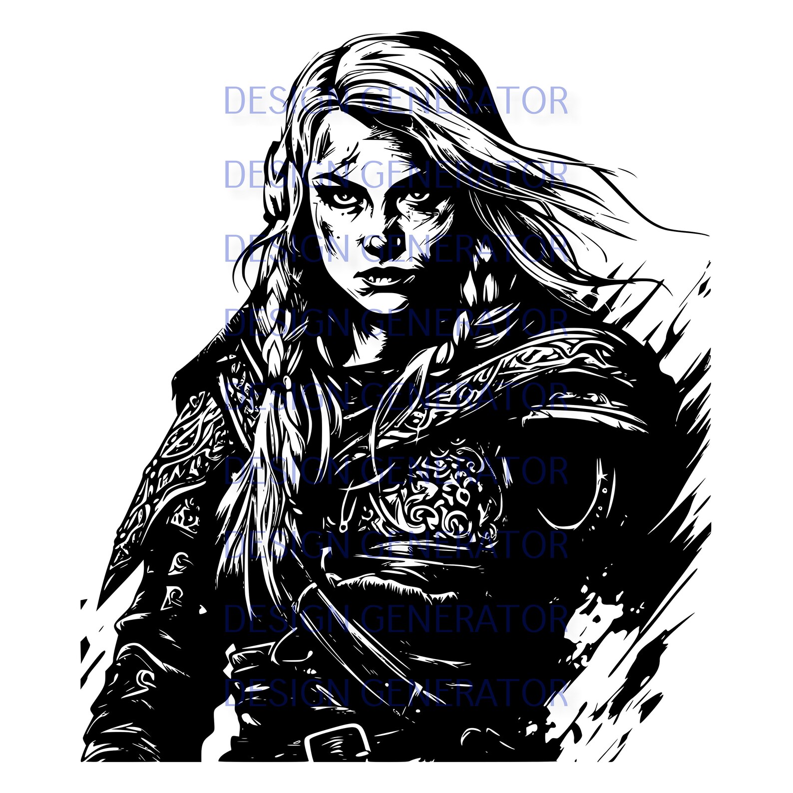 11 Shield Maiden SVG and PNG Bundle – Norse Warrior Woman Digital Files ...