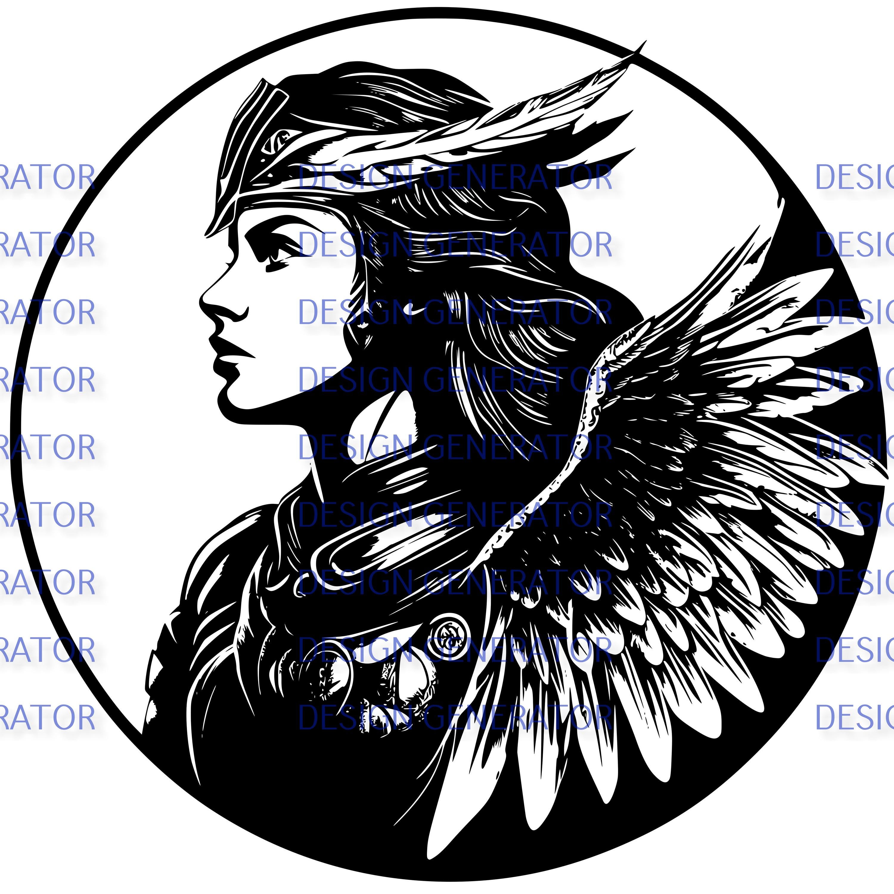 12 Valkyrie SVG and PNG Bundle – Norse Warrior Goddess Digital Files ...