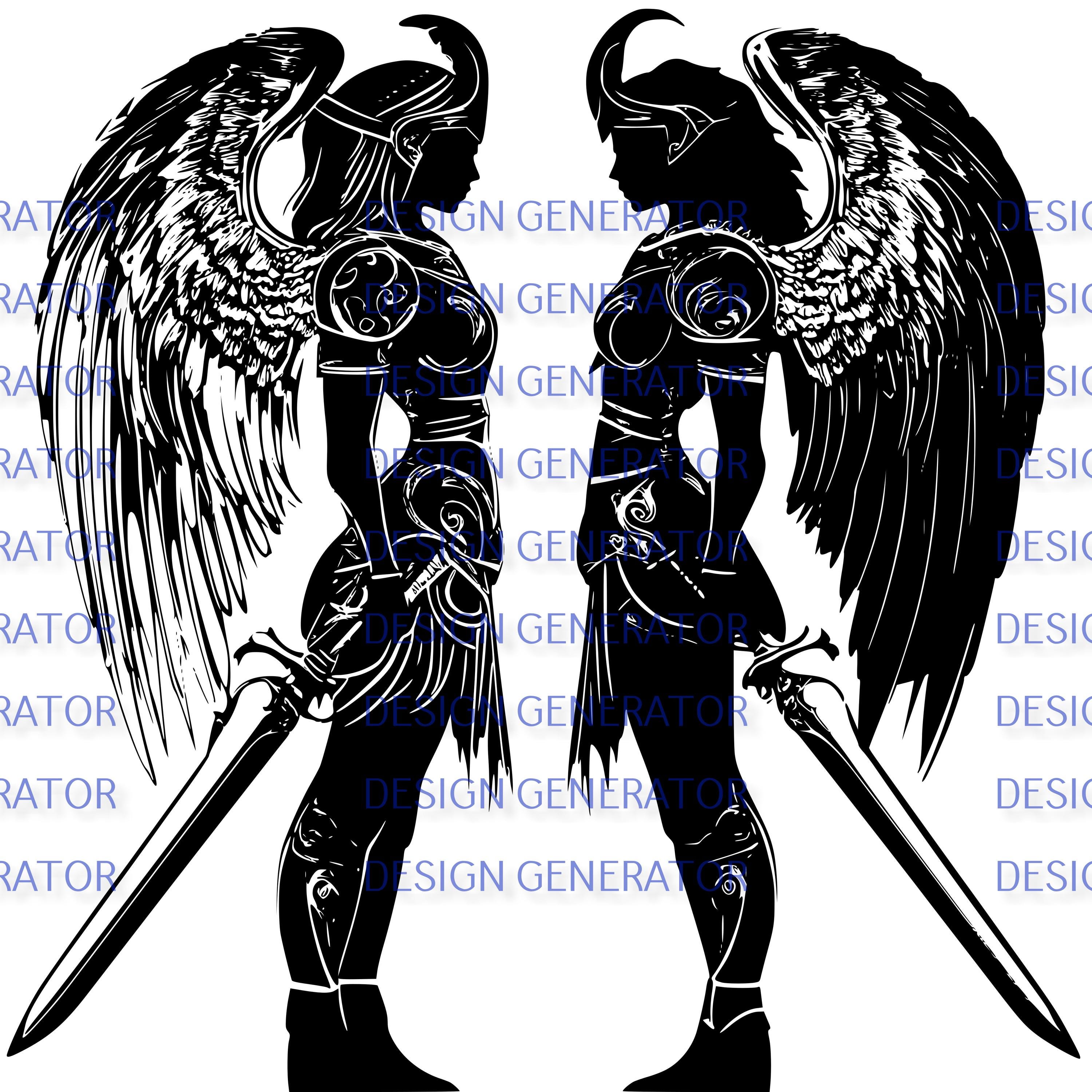 13 Valkyrie SVG and PNG Bundle – Norse Warrior Goddess Digital Files ...
