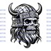 12 Viking Skull SVG and PNG Bundle – Norse Warrior Skull Designs for ...