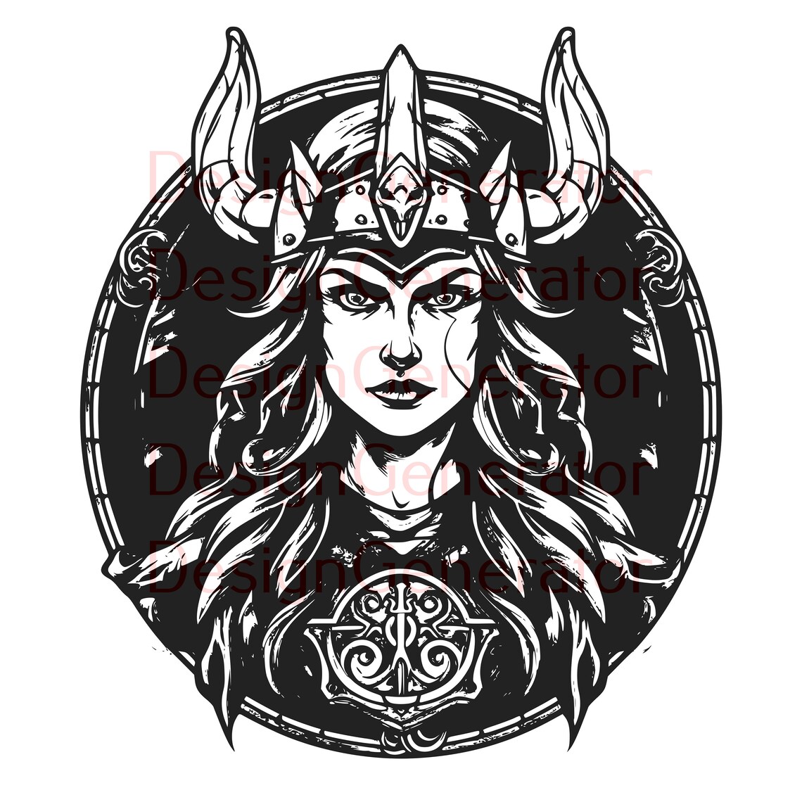 11 Shield Maiden SVG and PNG Bundle – Norse Warrior Woman Digital Files ...