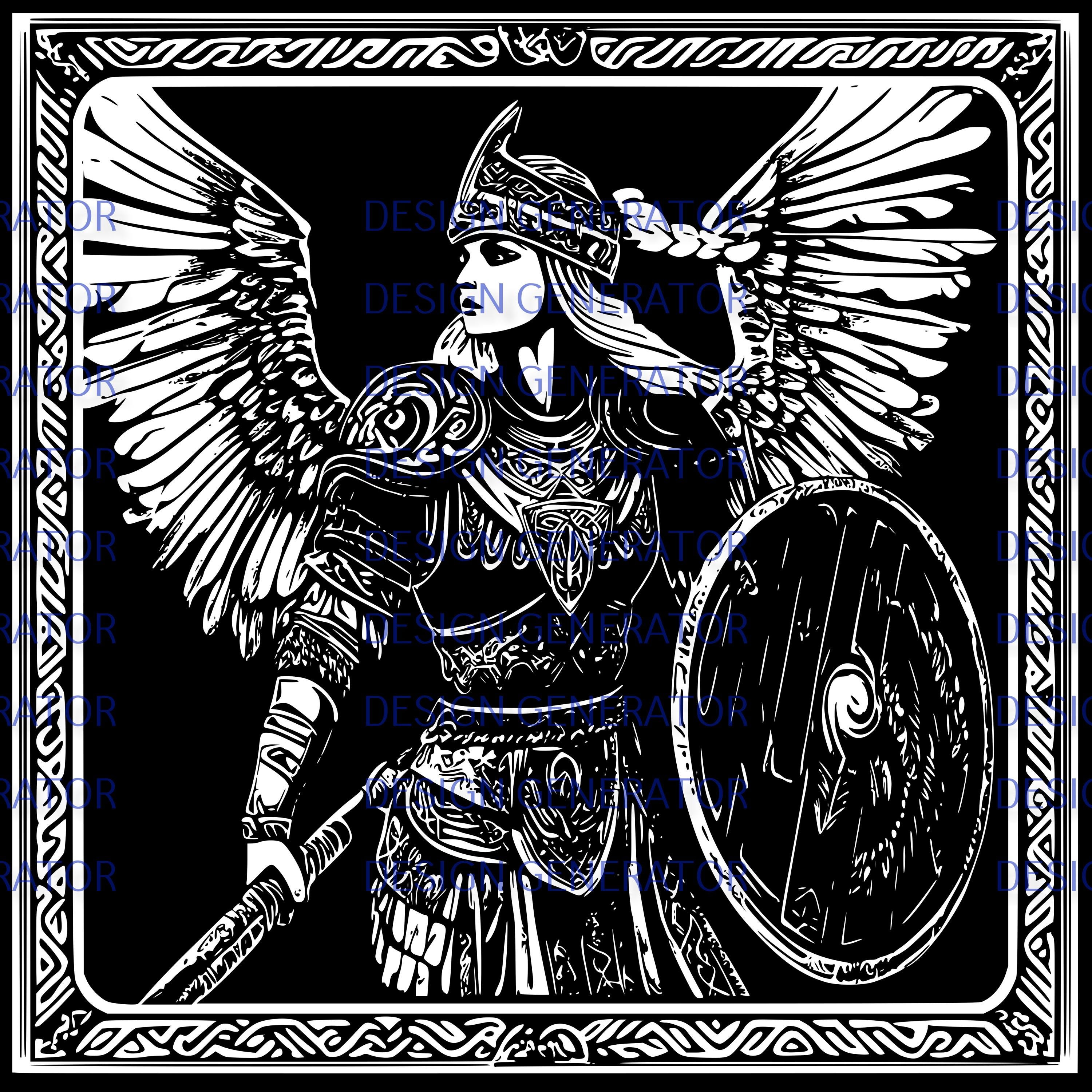13 Valkyrie SVG and PNG Bundle – Norse Warrior Goddess Digital Files ...