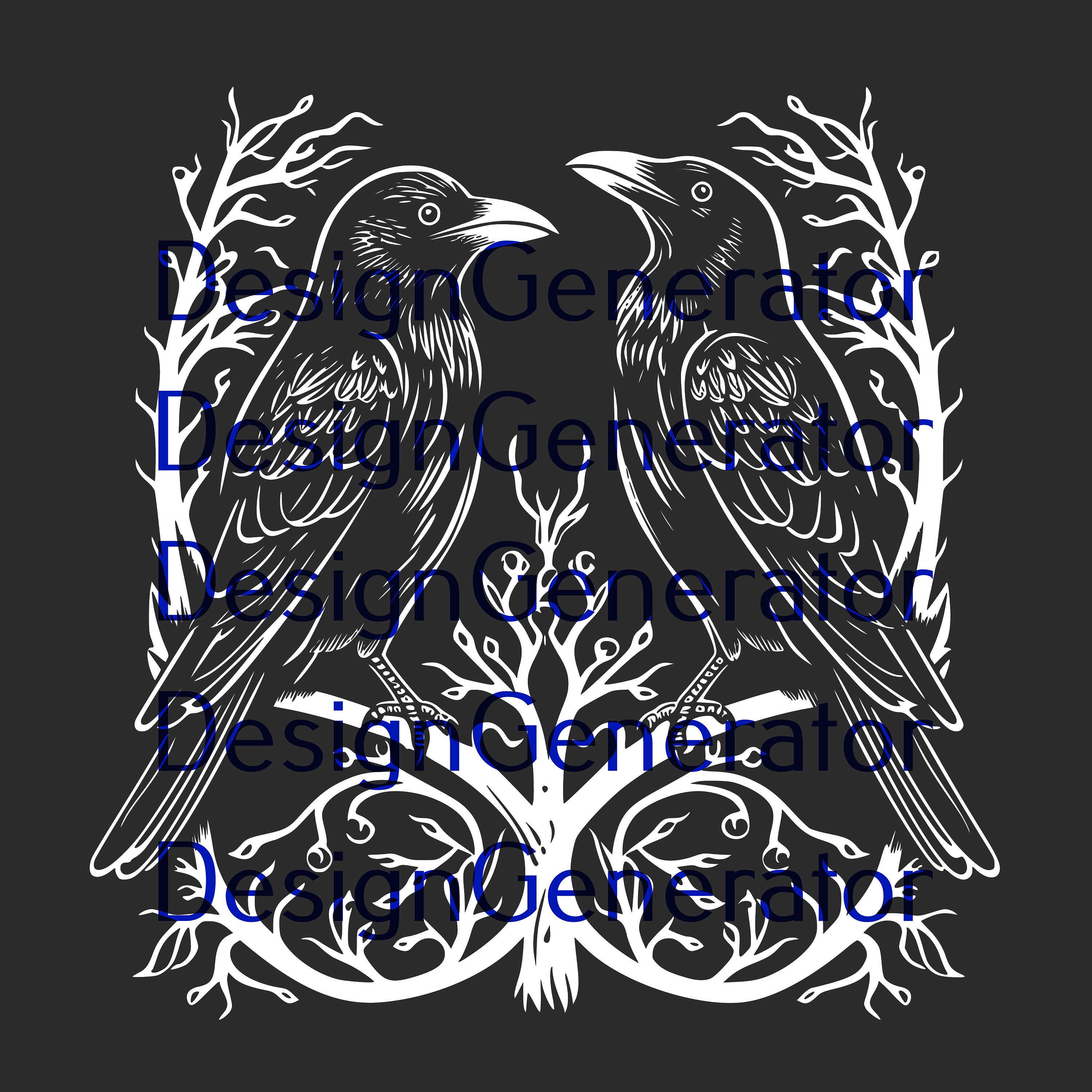 13 Odin's Ravens SVG and PNG Bundle – Hugin and Munin Norse Mythology ...