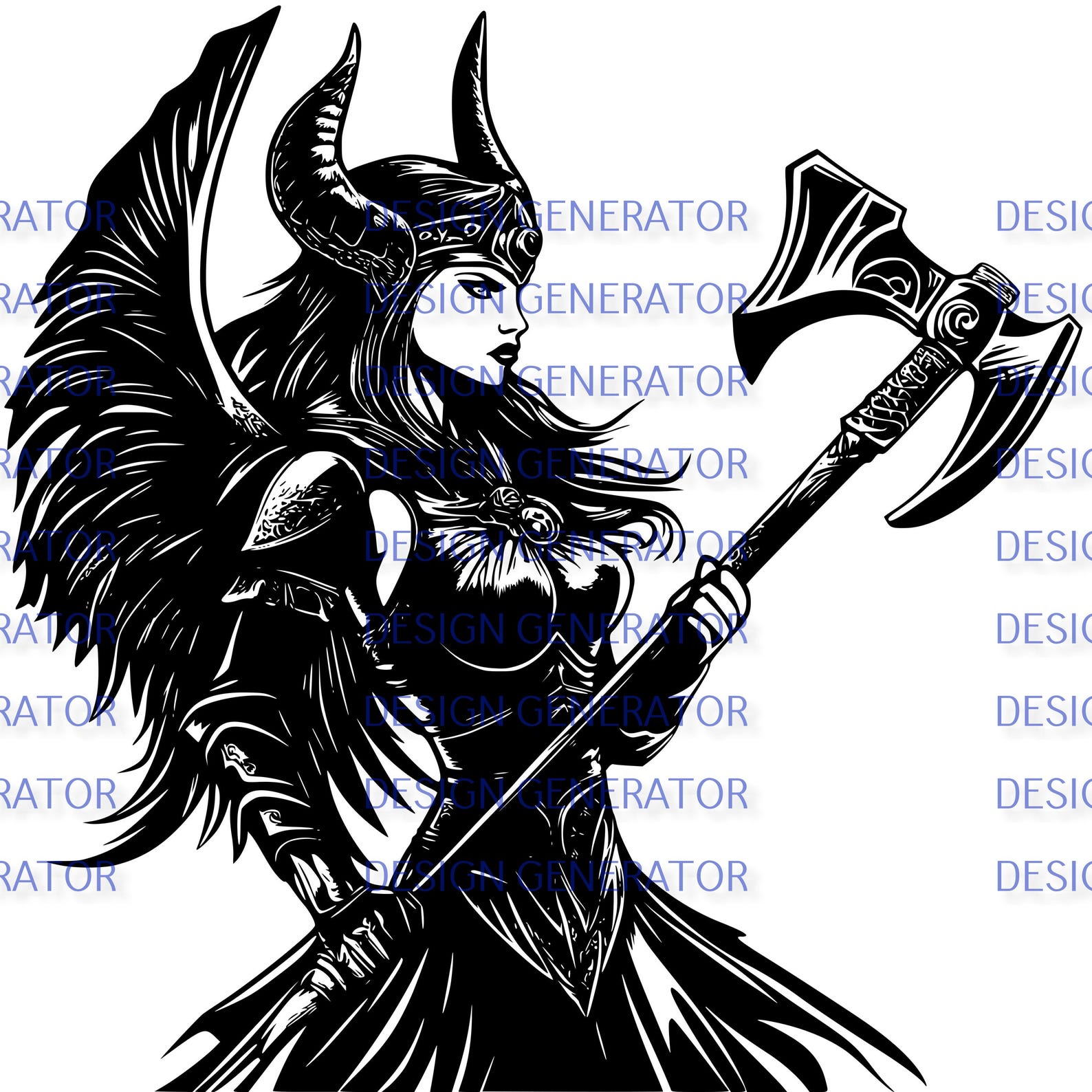 13 Valkyrie SVG and PNG Bundle – Norse Warrior Goddess Digital Files ...