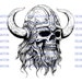 12 Viking Skull SVG and PNG Bundle – Norse Warrior Skull Designs for ...