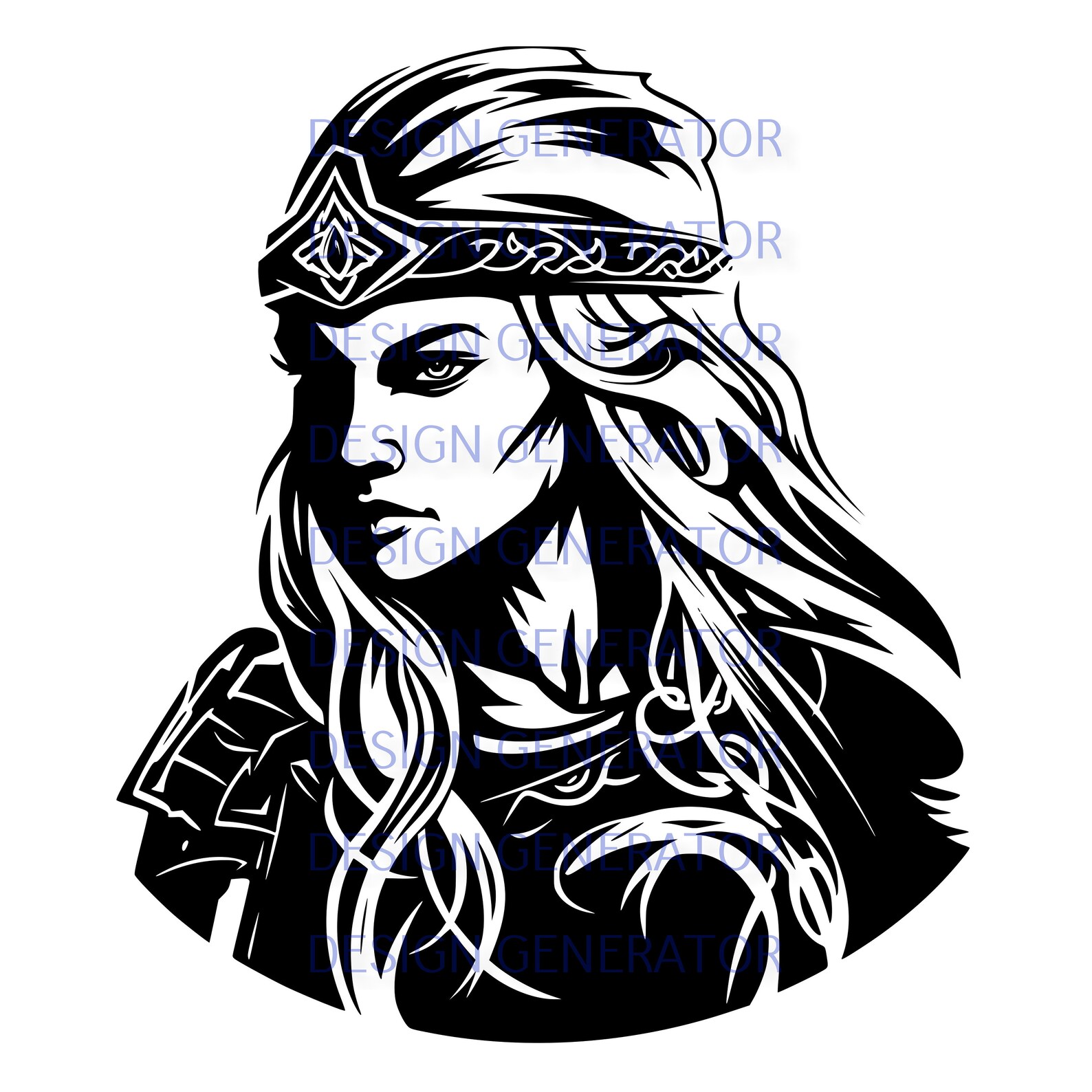 11 Shield Maiden SVG and PNG Bundle – Norse Warrior Woman Digital Files ...