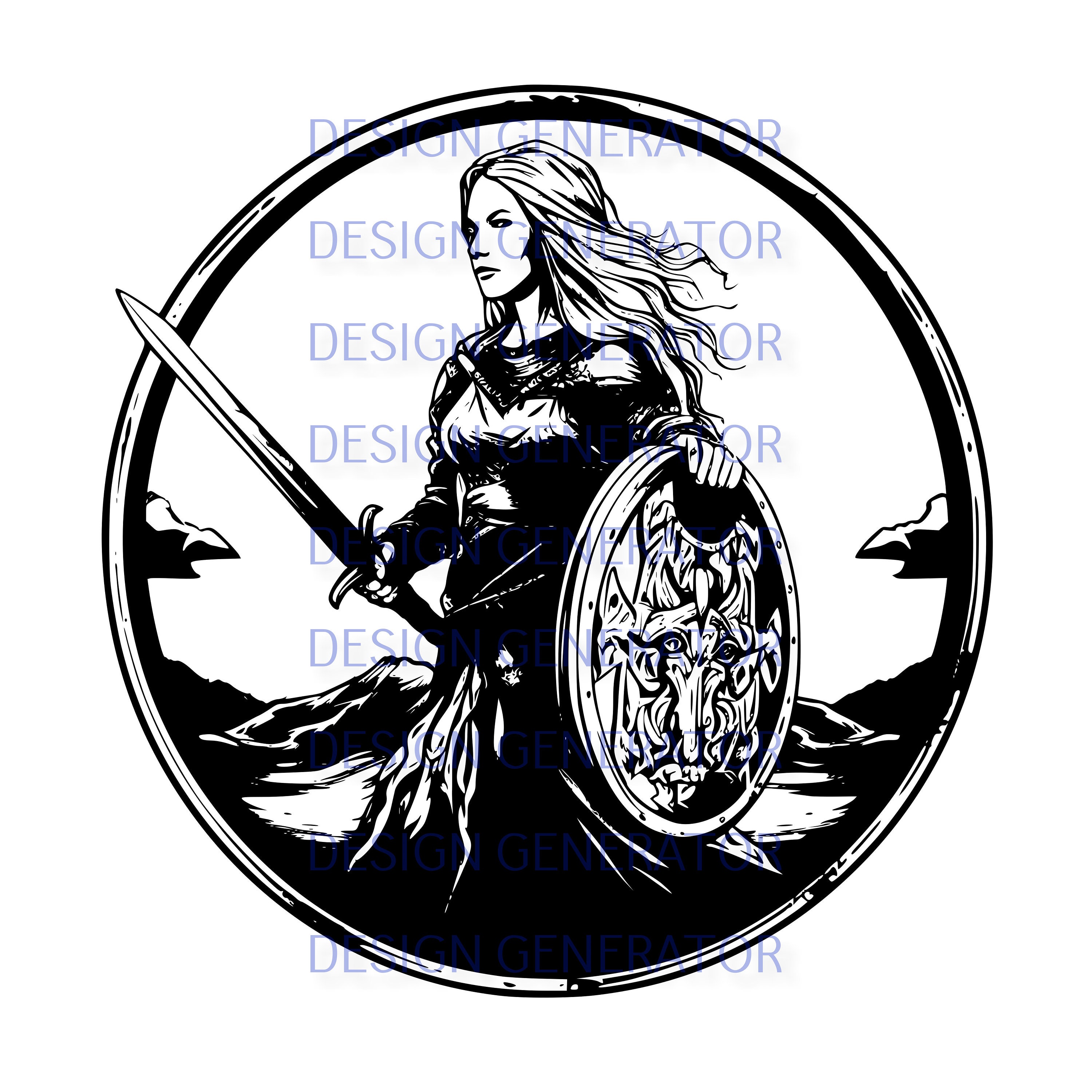 12-shield Maiden SVG Bundle, 12-shield Maiden PNG Bundle - Etsy