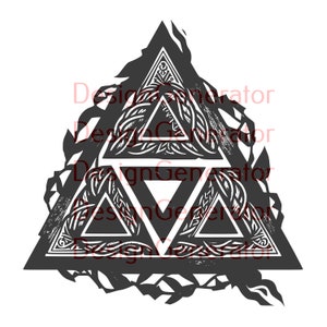 8 Valknut Viking Symbol SVG and PNG Bundle – Norse Mythology Digital ...