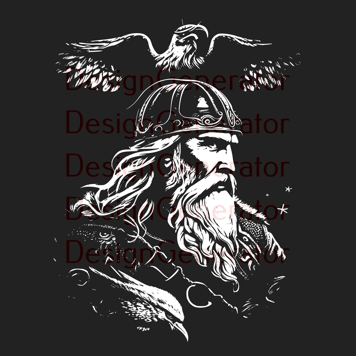 14 Odin SVG and PNG Bundle – Norse God of Wisdom Digital Files for ...