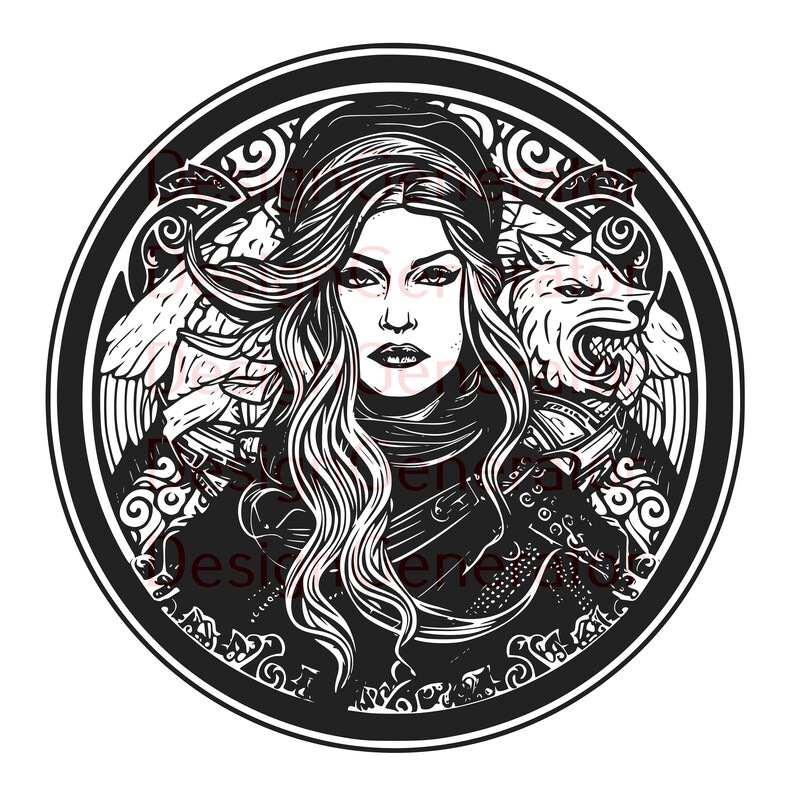 11 Shield Maiden SVG and PNG Bundle – Norse Warrior Woman Digital Files ...