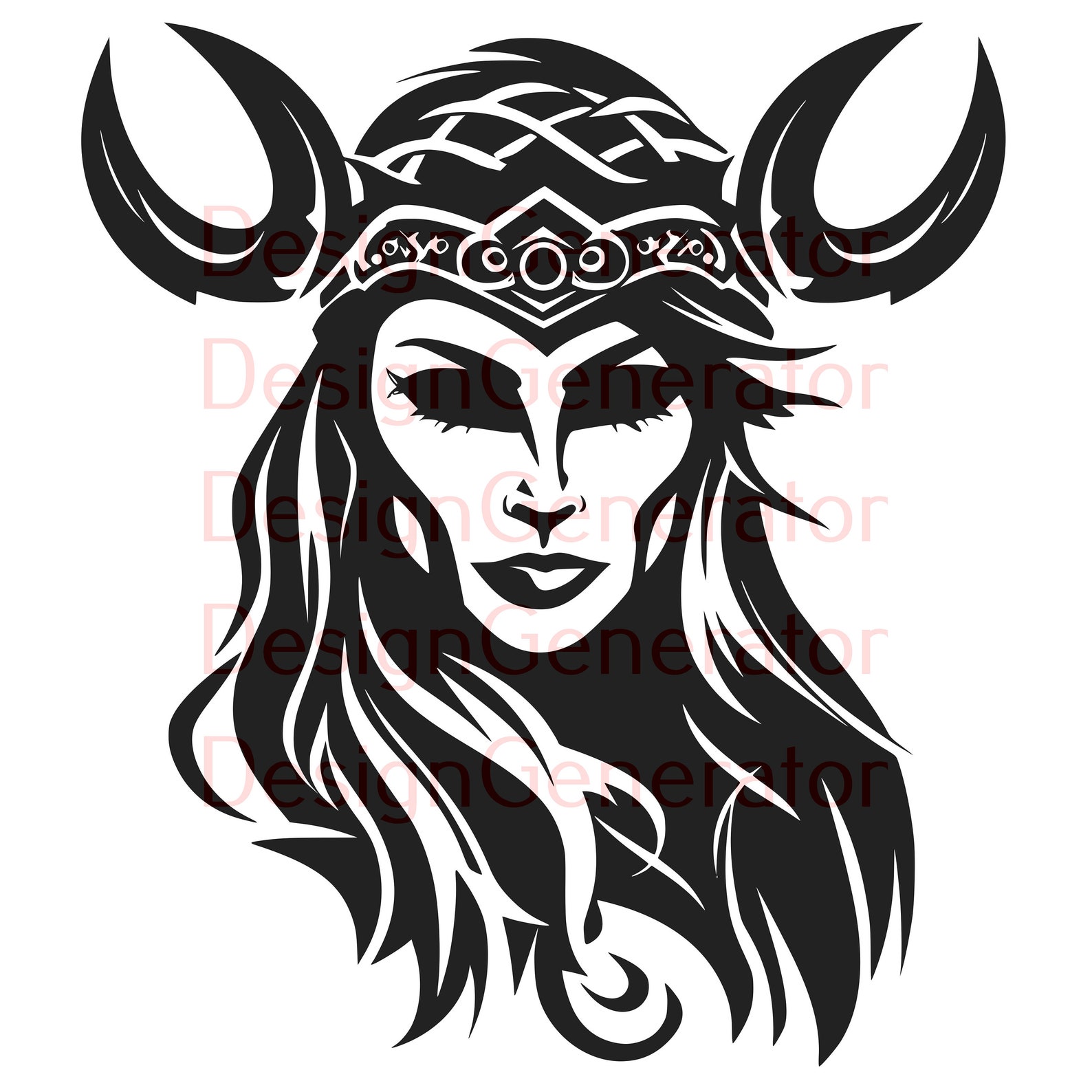 11 Shield Maiden SVG and PNG Bundle – Norse Warrior Woman Digital Files ...
