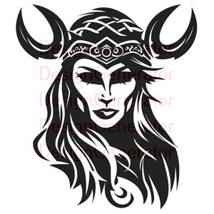 11 Shield Maiden SVG and PNG Bundle – Norse Warrior Woman Digital Files ...