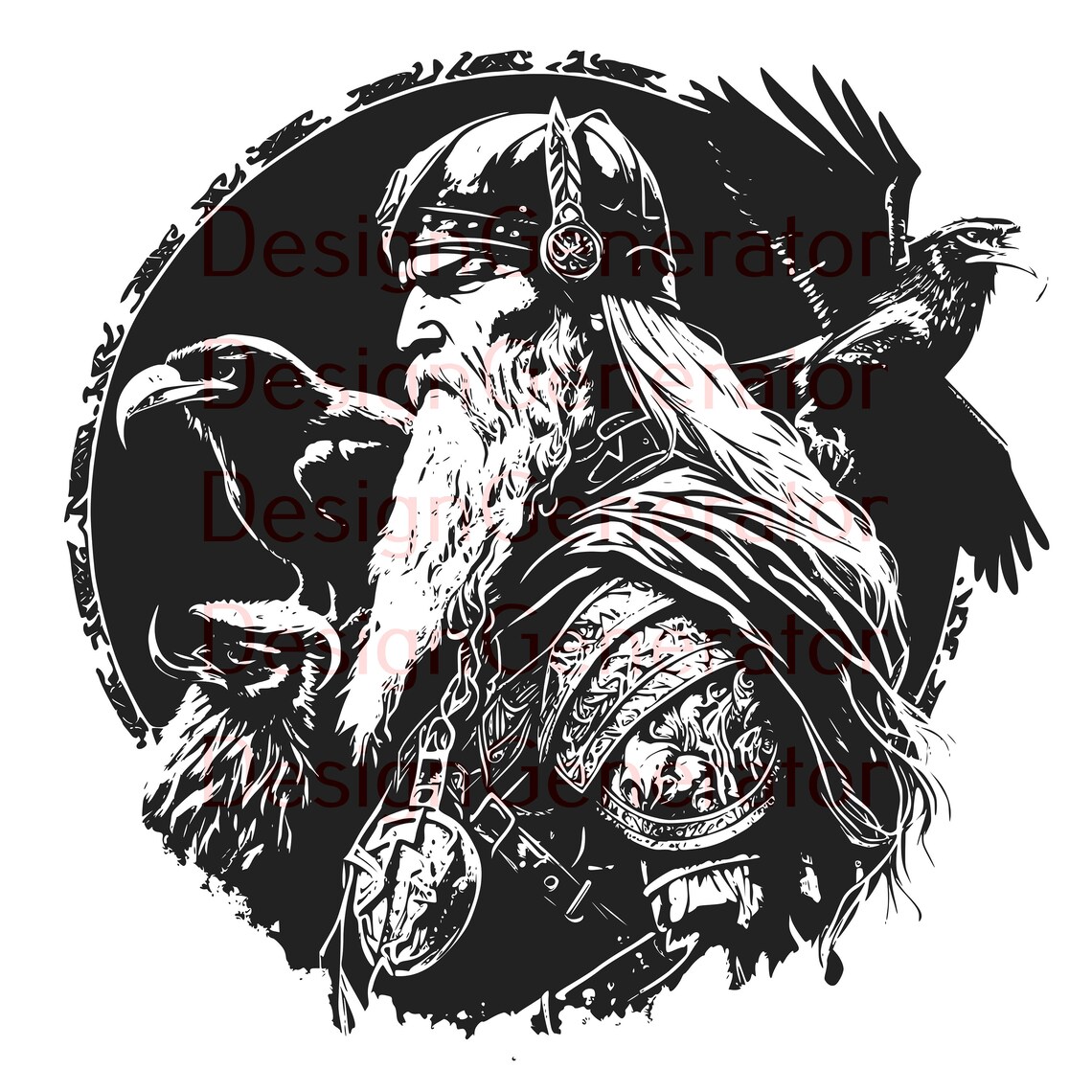 14 Odin SVG and PNG Bundle – Norse God of Wisdom Digital Files for ...