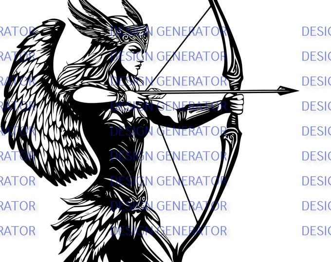 12 Valkyrie SVG and PNG Bundle – Norse Warrior Goddess Digital Files ...
