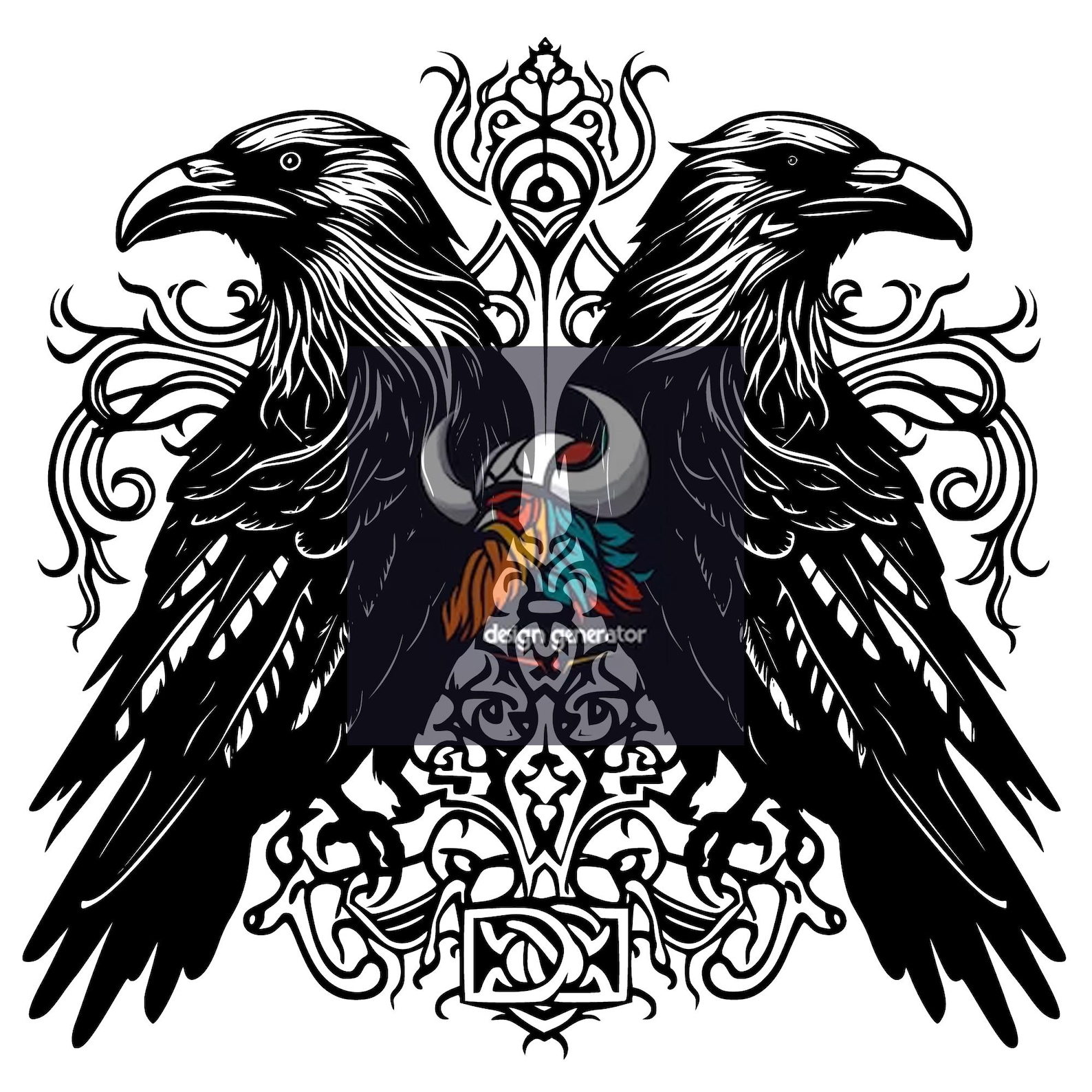 13 Odin's Ravens SVG and PNG Bundle – Hugin and Munin Norse Mythology ...