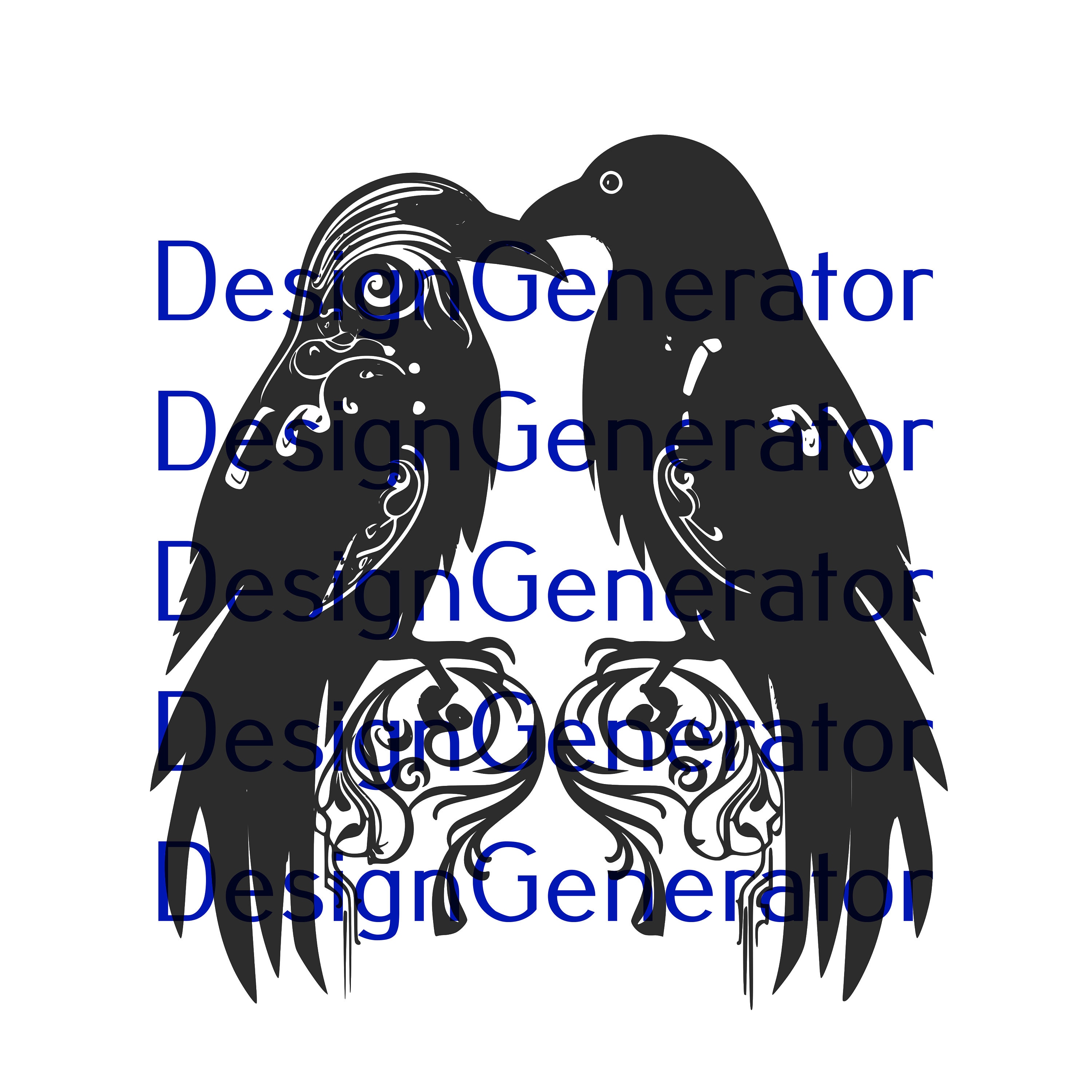 13 Odin's Ravens hugin and Mugin SVG and PNG Bundle - Etsy