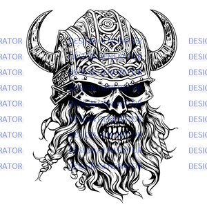12 Viking Skull SVG and PNG Bundle – Norse Warrior Skull Designs for ...