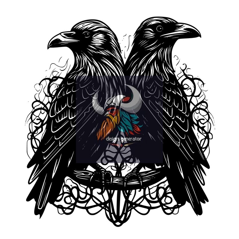 13 Odin's Ravens SVG and PNG Bundle – Hugin and Munin Norse Mythology ...