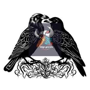 13 Odin's Ravens SVG and PNG Bundle – Hugin and Munin Norse Mythology ...