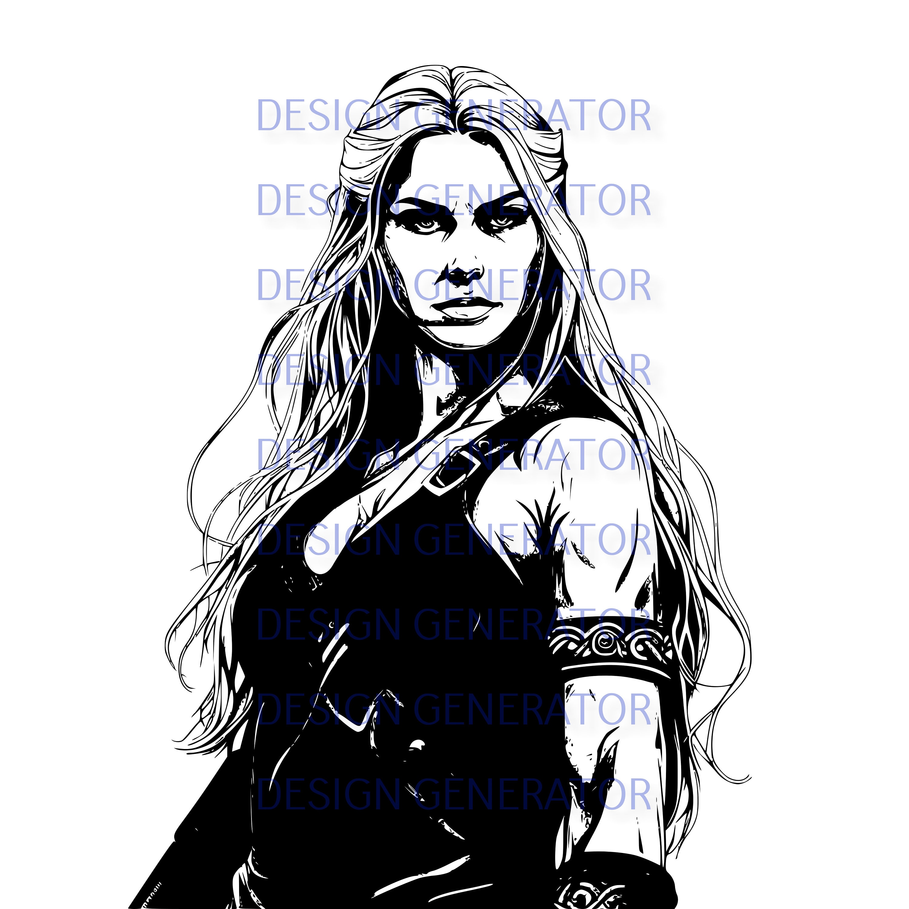 11 Shield Maiden SVG and PNG Bundle – Norse Warrior Woman Digital Files ...