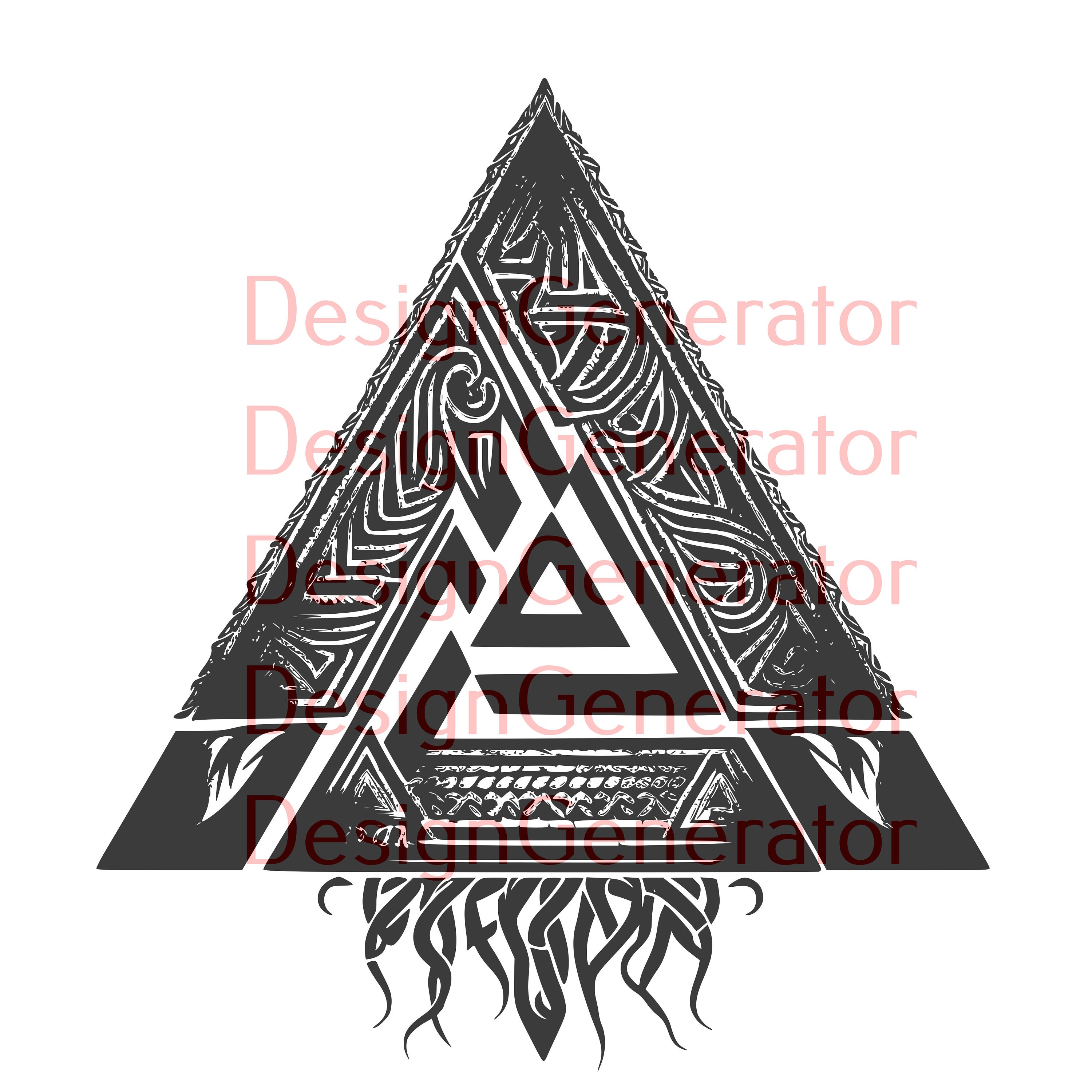 8 Valknut Viking Symbol SVG and PNG Bundle – Norse Mythology Digital ...