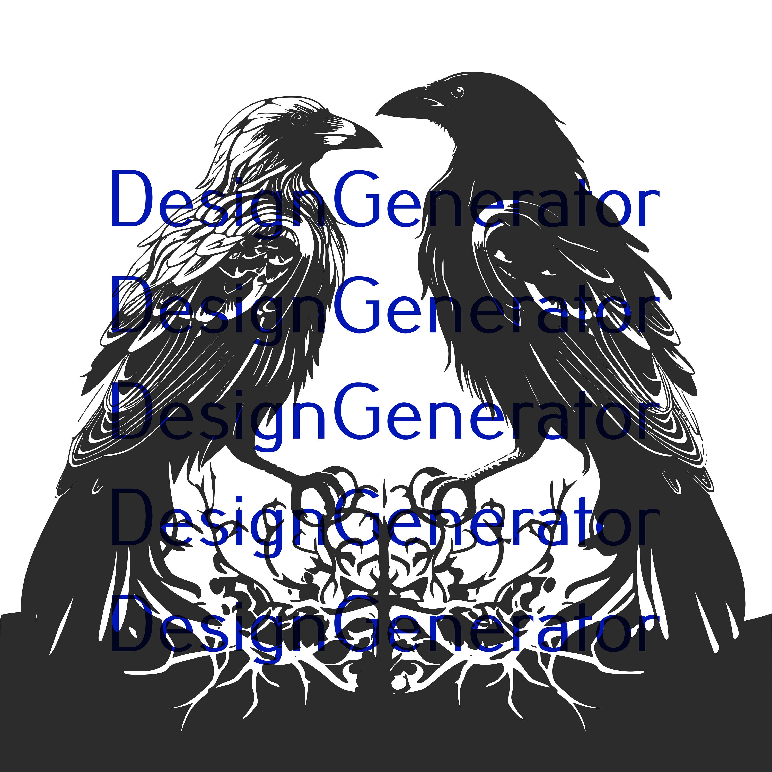 13 Odin's Ravens SVG and PNG Bundle – Hugin and Munin Norse Mythology ...