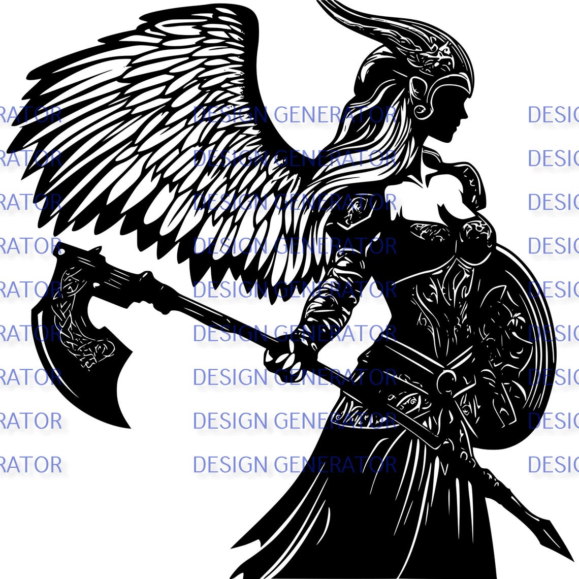 13 Valkyrie SVG and PNG Bundle – Norse Warrior Goddess Digital Files ...